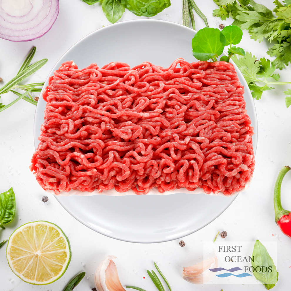 (First Ocean Foods) Frozen Minced Beef - 2KG