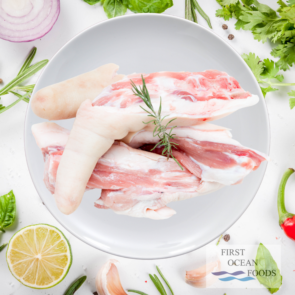 Frozen Pork Tail - 1KG +- – First Ocean Foods