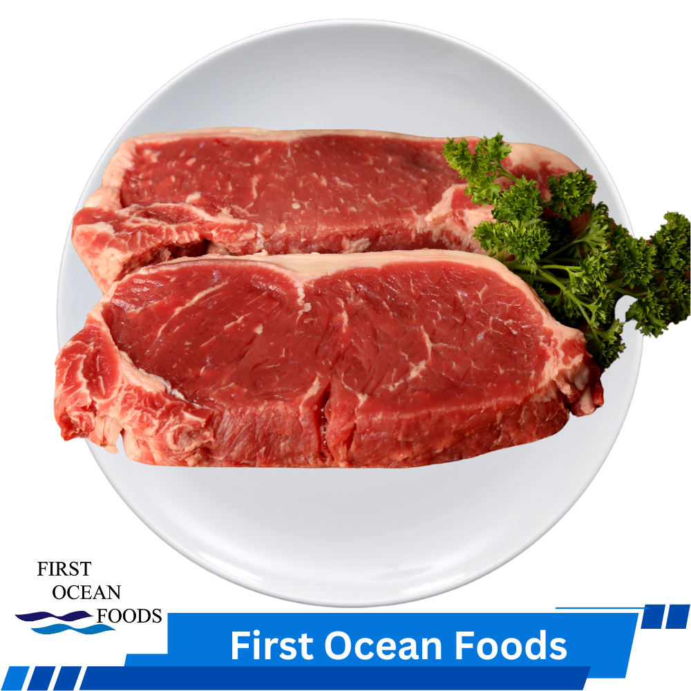 (First Ocean Foods) Frozen Australian Beef Striploin Steak - 1KG (10%