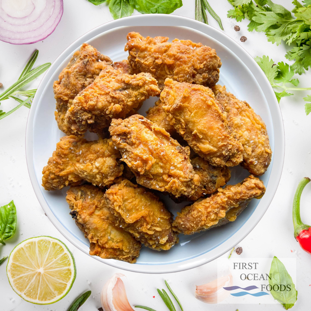 (First Ocean Foods) Frozen Crispy Middle Wing - 1KG