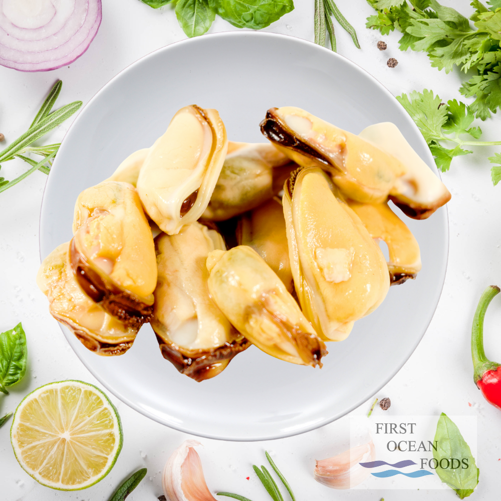 Frozen Mussel Meat (Uncooked) - 1KG – First Ocean Foods